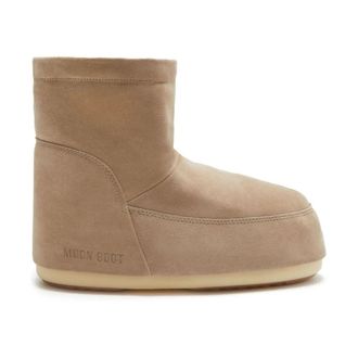 Moon Boot Dove Grey Suede Stiefeletten - - Shoes - Damen - Beige - 39 EU