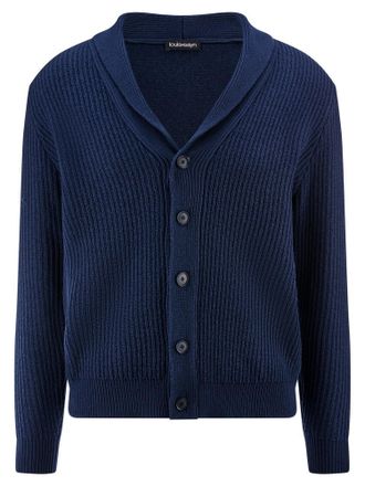 Louis Sayn Schalkragen-Strickjacke Louis Sayn blau
