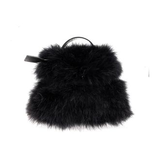 Moschino Faux-fur Tote Bag - - Bags - Damen - Schwarzk - ONE SIZE