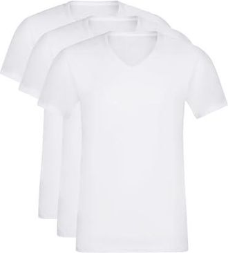Dim Lot de T-Shirts Ecodim à Manches Courtes et col en V: qualité, Confort et Style Homme x3