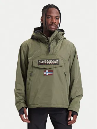 Napapijri Anorak Rainforest Next NP0A4IB9 Khakifarben Regular Fit