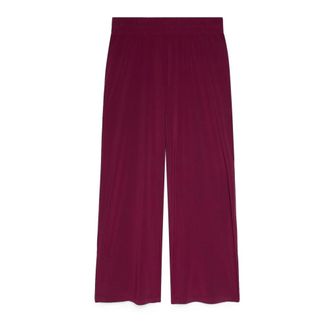 Fiorella Rubino Wide Leg Jersey Hose - - Trousers - Damen - Rot - XS