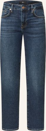 7 For All Mankind Straight Jeans Calie blau