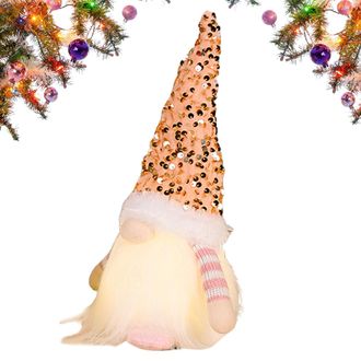 Generic Pl&uuml;sch Zwerge, 12 Zoll mit Pailletten Pl&uuml;sch Figur - Mit Pailletten Party Gnomen,f&uuml;r Thanksgiving Feiertag Winter Festlich Home Arbeitsplatz B&uuml;cherreg