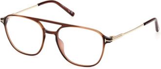 Tom Ford unisex, Accessoires, Brun, Taille: 54 MM Aviator Optical Frame