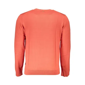 Napapijri Crew Neck Cotton Sweater - Red