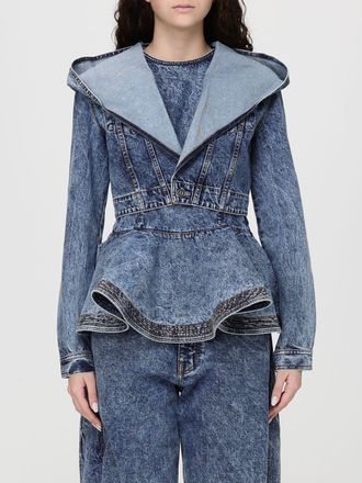 Alaia Veste ALA&Iuml;A Femme couleur Bleu Azur