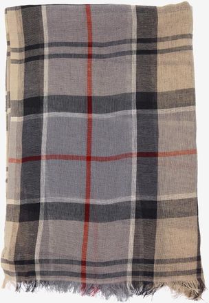 Barbour Leichter Schal in Tartan-Muster mit Leinenanteil in