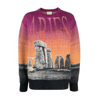 Aries Herrenstrick Henge Multi - - Knitwear - Herren - Mehrfarbig - M