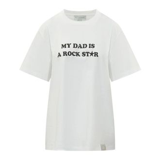 Stella McCartney Mein Papa T-Shirt - - Tops - Damen - Wei&szlig; - M