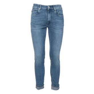 Siviglia Slim Fit Baumwolljeans mit 5 Taschen - - Jeans - Herren - Blau - W40