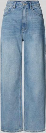 Review Mid Waist Baggy Jeans aus Baumwoll-Mix