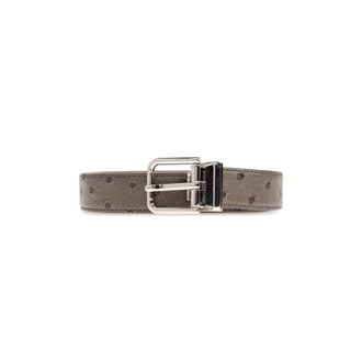 Dolce & Gabbana Lederg&uuml;rtel - - Accessories - Damen - Grau - 95 CM