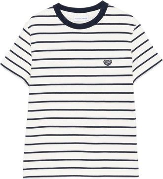 Maison Labiche Clavery Striped Appliqu&eacute; T-shirt