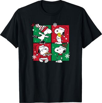 Peanuts Snoopy Weihnachtsgitter T-Shirt