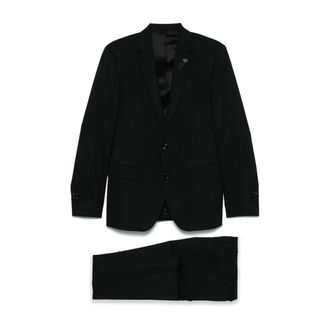 Lardini Slim Fit Soiree Anzug - - Suits - Herren - Schwarzk - S