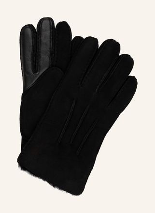 UGG Lederhandschuhe schwarz