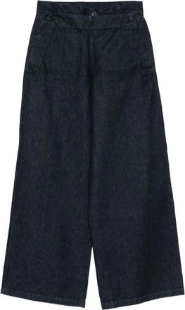 Dries Van Noten Homme, Pantalons, Bleu, Taille: S Wide Pantalons