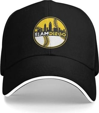 Generic Casquette Homme, Casquette Slam Diego Mode Casquettes de Baseball d&eacute;contract&eacute;es Casquette r&eacute;glable Casquette de Baseball Hip Hop Unisex d&eacute;t&eacute; Cadeau Po