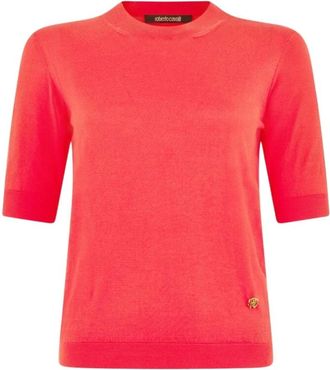 Roberto Cavalli Femme, Pulls, Rouge, Taille: 38 FR Pull Corail