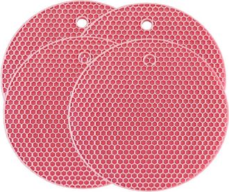 Generic Silikon Topfuntersetzer 4er-Set 18 cm - Hitzebest&auml;ndig bis 240&deg;C rutschfest Wabenstruktur Sp&uuml;lmaschinenfest, Vielseitig als Ofenhandschuhe Untersetzer
