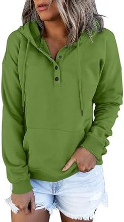 Generic Sweat-shirt l&eacute;ger pour femme - Sweat &agrave; capuche pour femme - Veste d&eacute;t&eacute; &agrave; capuche avec poches - Vestes thermiques dautomne - V&ecirc;tements dext&eacute;rieur chaud