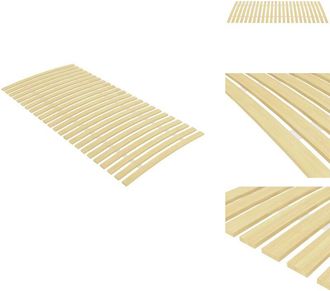 vidaXL Lattenrost mit 24 Latten 100x200 cm - Holz Lattenrost - Lattenrost 100x200 - Bettenrahmen - Kinderbett - Jugendzimmer