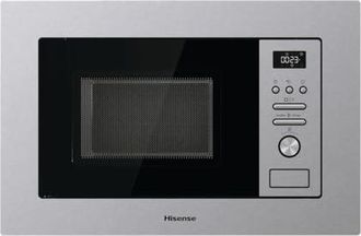 Hisense BIM320G41X Einbau-Mikrowelle, 1000 W, 20 l, H&ouml;he 38,8 cm x Breite 59,5 cm, Edelstahl, 5 Leistungsstufen, 15 voreingestellte Programme, Grill-Kombo, Au