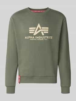 Alpha Industries Regular Fit Sweatshirt aus Baumwoll-Mix mit Logo-Print