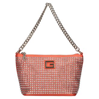 Guess Tasche aus Satin und Strasssteinen - - Bags - Damen - Orange - ONE SIZE