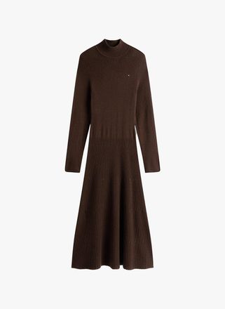 Tommy Hilfiger Robe midi &agrave; col montant en laine