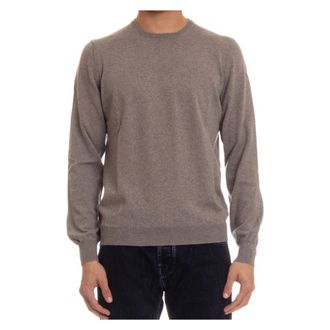Barba Dove Grey Pullover mit elastischen B&auml;ndern - - Knitwear - Herren - Grau - 3XL