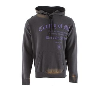 Marcelo Burlon County Degree Regular Hoody - - Sweatshirts & Hoodies - Herren - Lila - 2XL