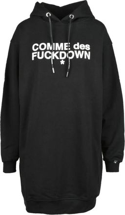 Comme Des Gar&ccedil;ons Femme, Sweatshirts et sweats &agrave; capuche, Noir, Taille: 36 FR Comme des Fuckdown SweaT-shirt