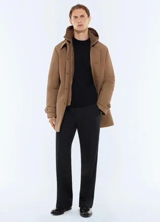Fursac Parka matelass&eacute;e en toile d&eacute;perlante - Taille XXL - Homme
