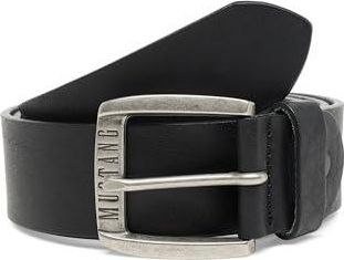 Mustang Jeans Ceinture en cuir véritable pour homme, Noir, 115