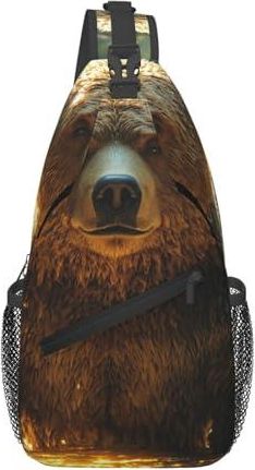 Generic Bathing Bear Sac &agrave; bandouli&egrave;re de voyage pour homme