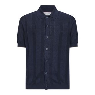 Brunello Cucinelli Herren, Strickwaren, Blau, 2XLGr&ouml;&szlig;e