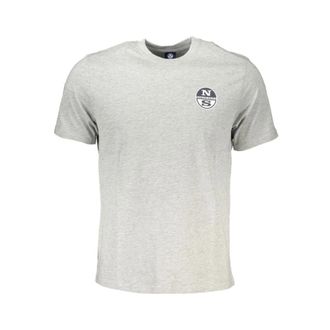 North Sails Druck Logo Baumwoll-T-Shirt - - Tops - Herren - Grau - S