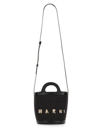 Marni Womens Tropicalia Micro Bag Black Body: Cotton Shoulder