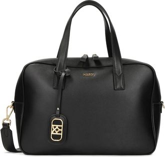 Kazar Femme, Sacs, Noir, Taille: ONE Size Sac &agrave; main en cuir avec une forme g&eacute;om&eacute;trique