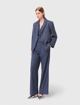 Maje Blazer Mit Strass - Blau - Maje