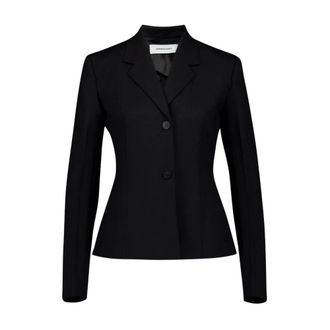 Ferragamo Wollblazer mit Cut-Out-Design - - Jackets - Damen - Schwarzk - XS