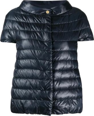 Herno Femme, Vestes, Bleu, Taille: 42 FR Superbe doudoune &agrave; manches courtes