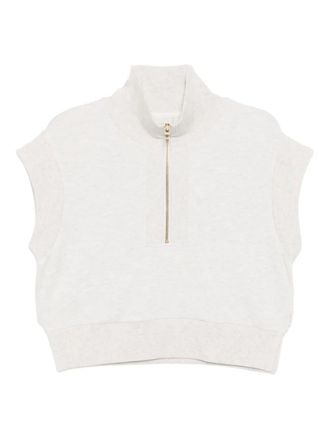 Varley haut Kelly à col zippé - Gris