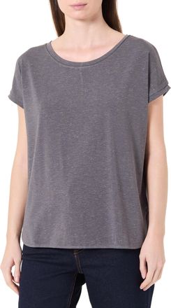 Ichi Damen IHREBEL SS6 T-Shirt, 190203/Gray Pinstripe, Medium