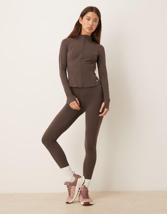 Tala DayFlex - Leggings in Mokkabraun mit hohem Bund-Brown