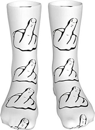 AOOEDM Fuck You Socks Winter Warm Crew Chaussettes Chaussettes athlétiques de compression évacuant lhumidité pour hommes et femmes