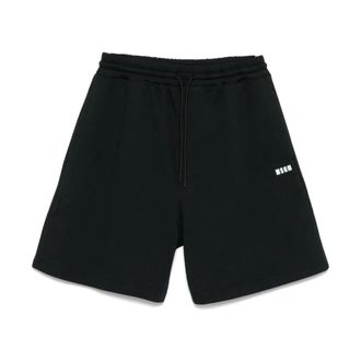 Msgm Schwarze Sommer-Shorts - - Shorts - Herren - Schwarzk - L