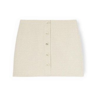 Motivi Boucl&eacute;-Stoff-Minikleid - - Skirts - Damen - Wei&szlig; - L
